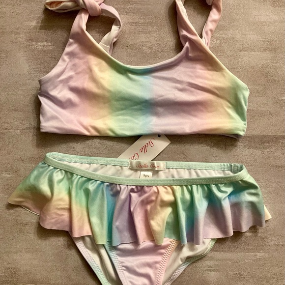 Stella Cove | Swim | Stella Cove Pastel Rainbow Kids Bikini | Poshmark